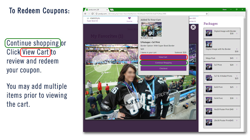 Coupon Redemption Help - jowdy.com/_SB